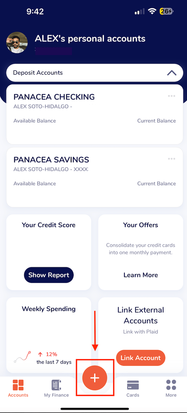 How do I process a mobile check deposit?